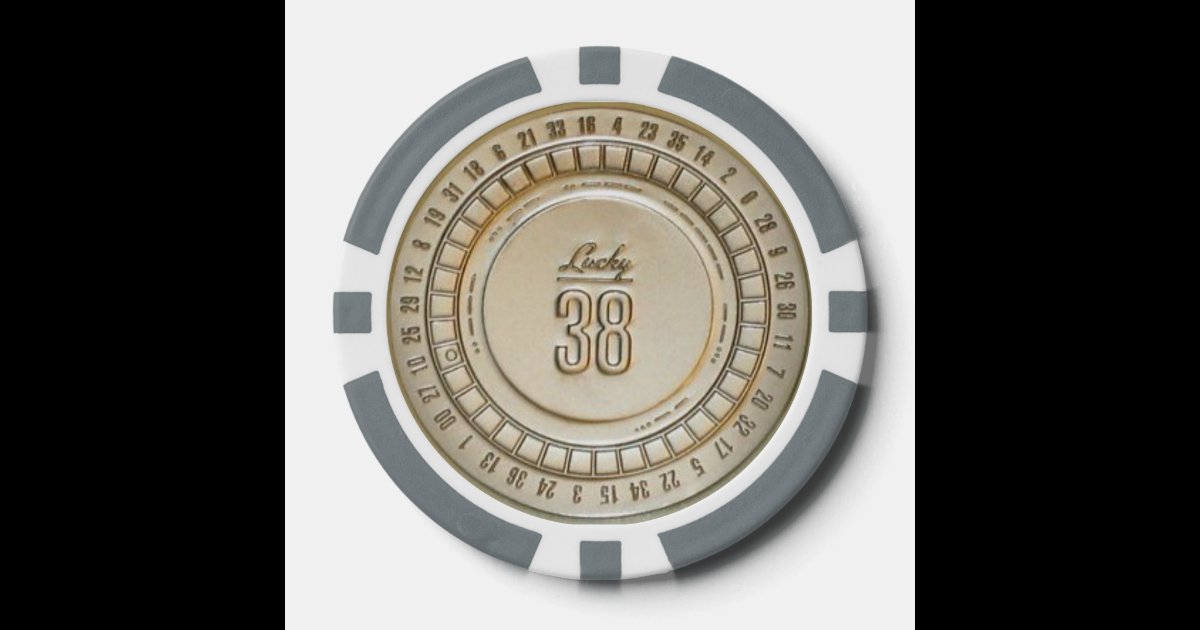 Lucky 38 Real Poker Chips | Zazzle