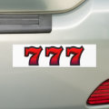 Lucky 7s bumper sticker | Zazzle