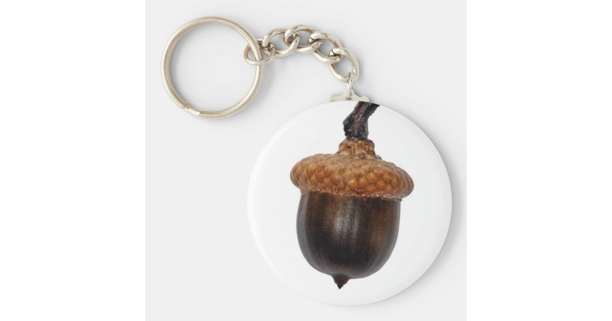 Lucky acorn keychain | Zazzle