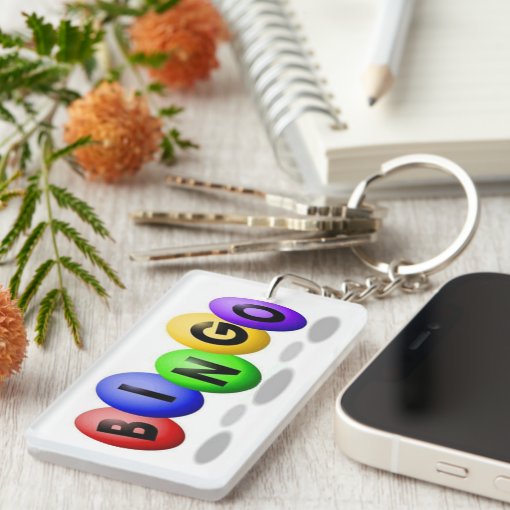 Lucky Bingo Keychain | Zazzle
