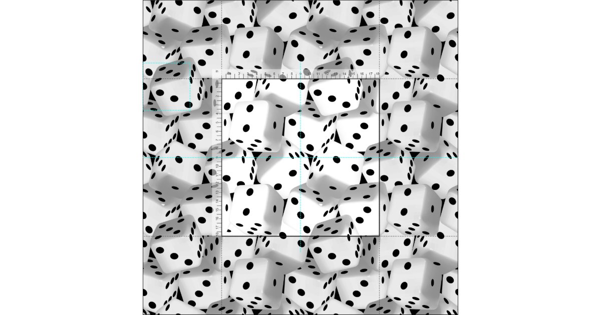 Lucky dice fabric | Zazzle