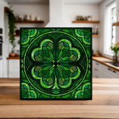 Lucky Four-leaf clover luxury Ceramic Tile | Zazzle