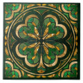 Lucky Four-leaf clover luxury Ceramic Tile | Zazzle
