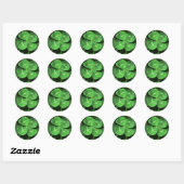 LUCKY FOUR LEAF CLOVER STICKERS | Zazzle