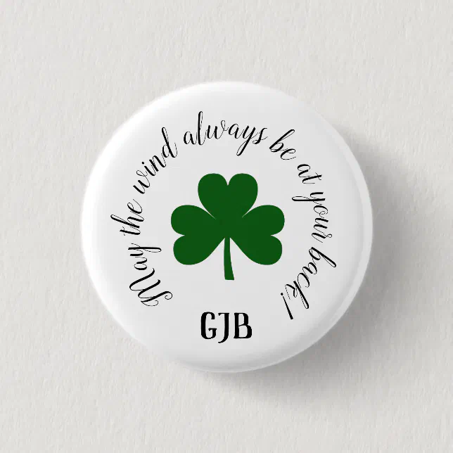 Lucky Golf Button Pin Irish Quote | Zazzle