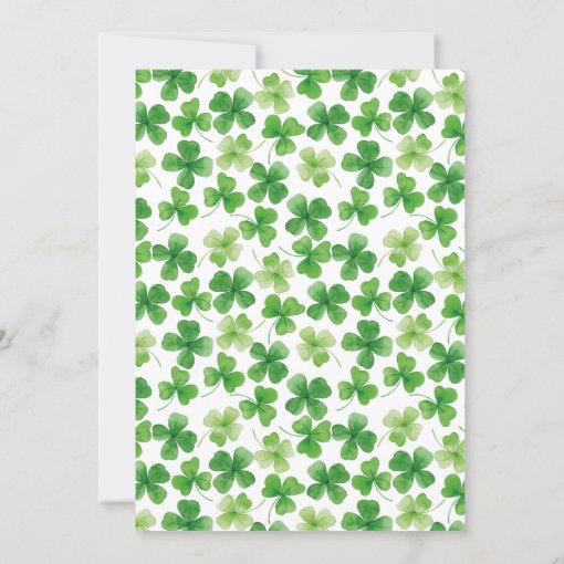 Lucky Little Shamrock Baby Shower Invitation | Zazzle