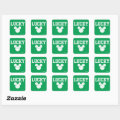 Lucky Mickey Mouse | St. Patrick's Day Square Sticker | Zazzle