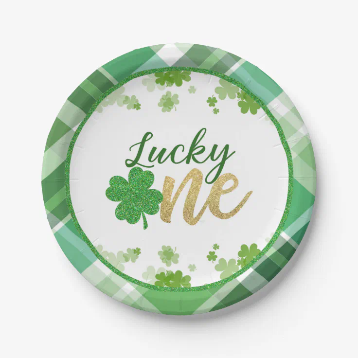 Lucky One Birthday Plate | Zazzle