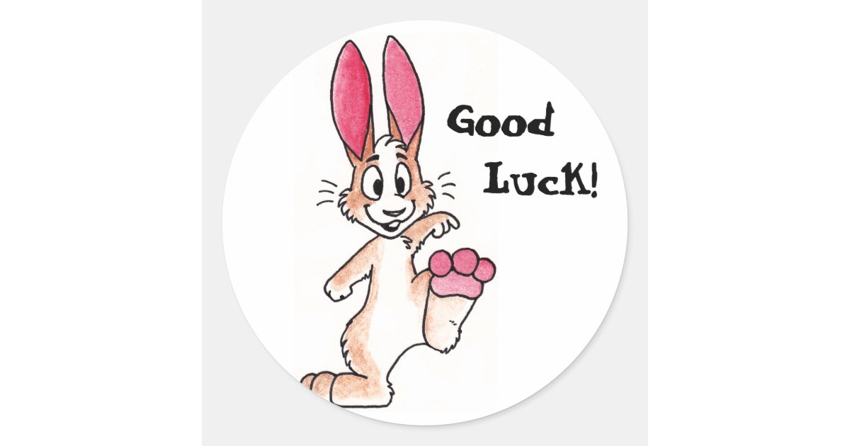 Lucky Rabbit Stickers | Zazzle