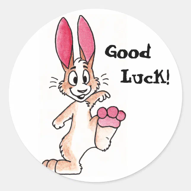 Lucky Rabbit Stickers | Zazzle