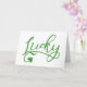 Lucky Shamrock St Patricks Day Card | Zazzle