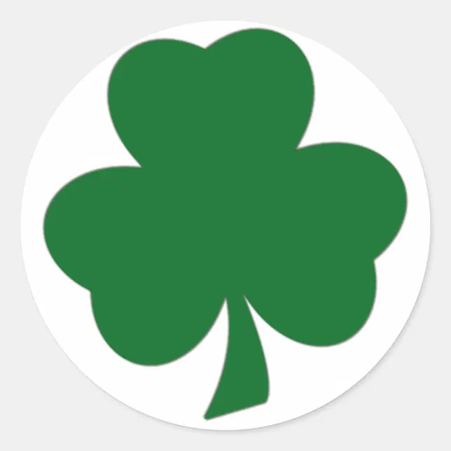 Lucky Shamrock Stickers | Zazzle