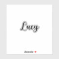 Lucy Name - Handwritten Calligraphy Sticker | Zazzle
