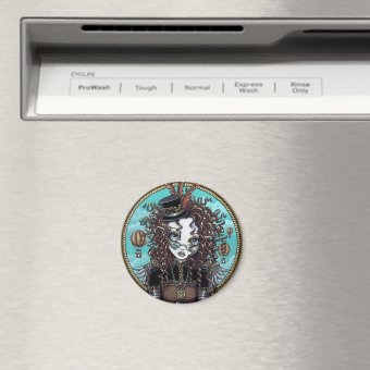 "Lucy" Steam Punk Air Balloon Fairy Art Magnet | Zazzle