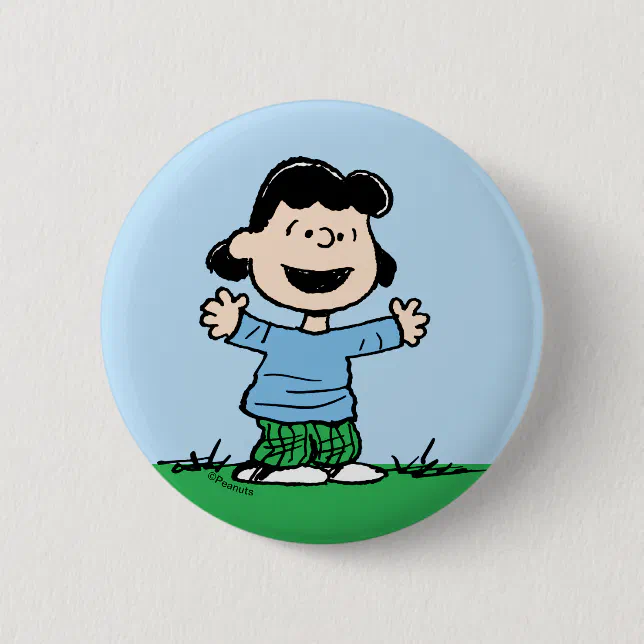 Lucy With Arms Wide Button | Zazzle