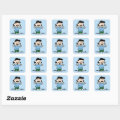 Lucy With Arms Wide Square Sticker | Zazzle