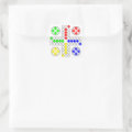 Ludo Classic Board Game Square Sticker | Zazzle