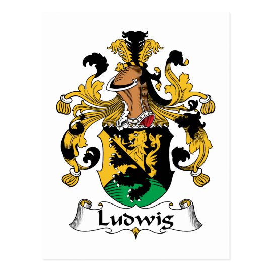 Ludwig Family Crest Postcard | Zazzle.com