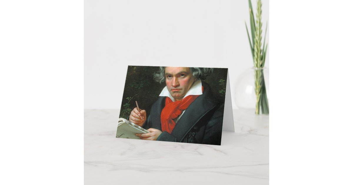Ludwig Van Beethoven Card | Zazzle