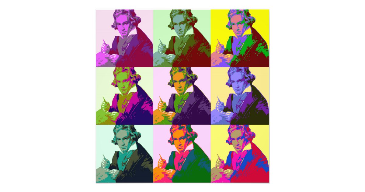 Ludwig Van Beethoven Pop Art Photo Print | Zazzle