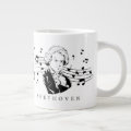 Ludwig van Beethoven Portrait and Bust With Notes Giant Coffee Mug | Zazzle