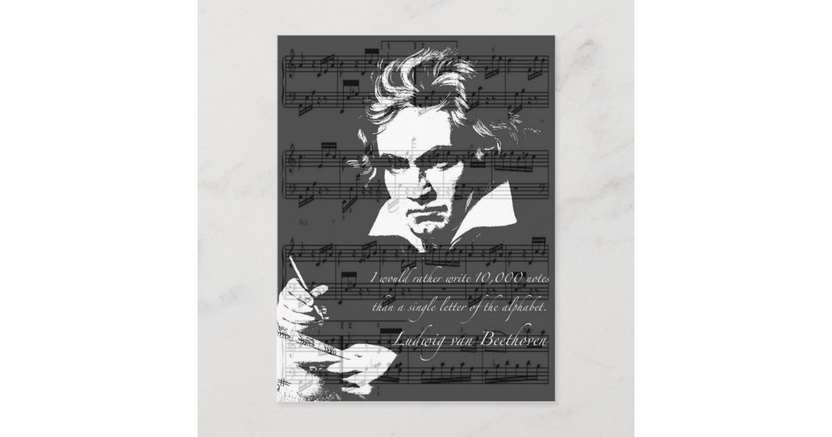 Ludwig van Beethoven Postcard | Zazzle