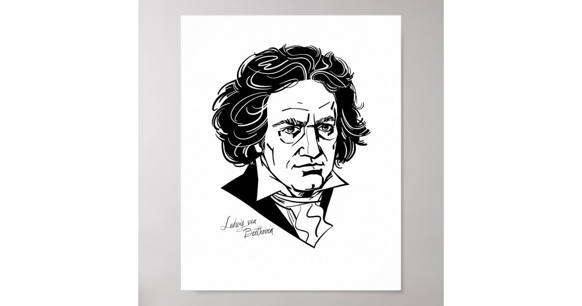 Ludwig van Beethoven Poster | Zazzle