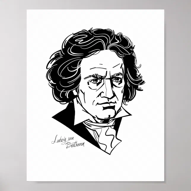 Ludwig van Beethoven Poster | Zazzle