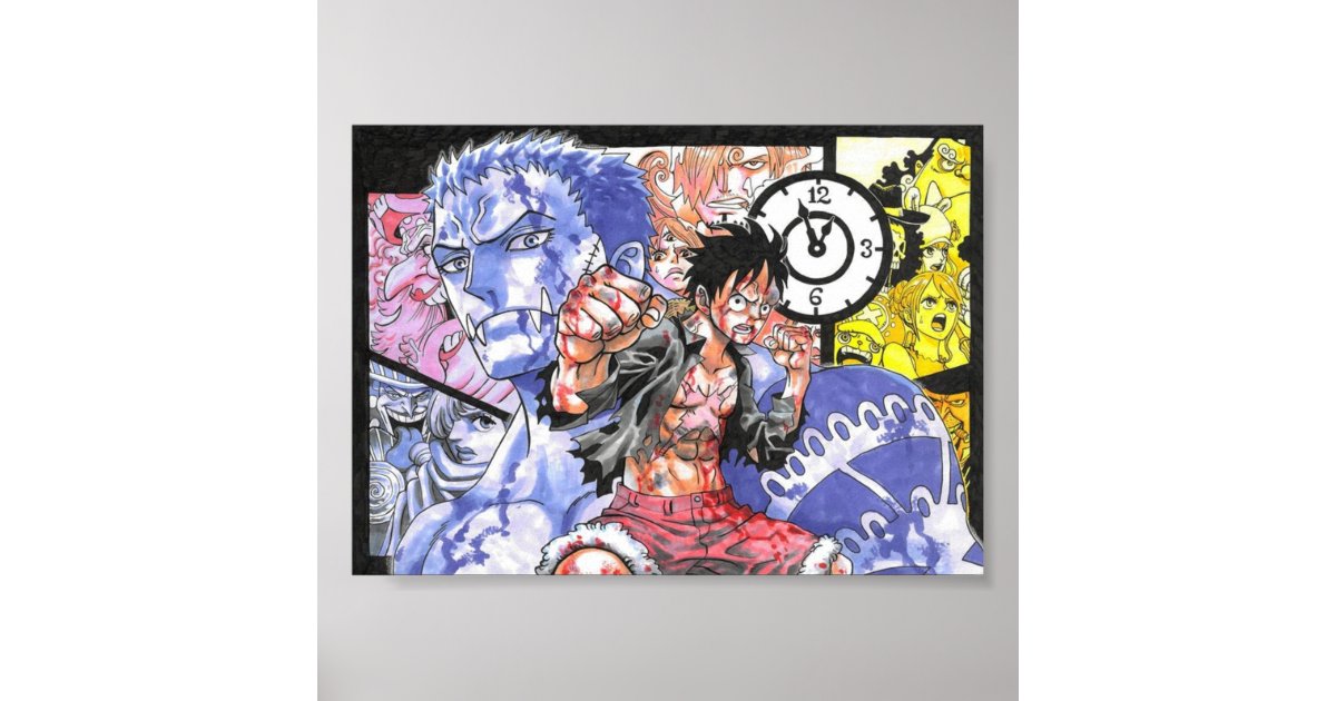 luffy vs katakuri poster | Zazzle