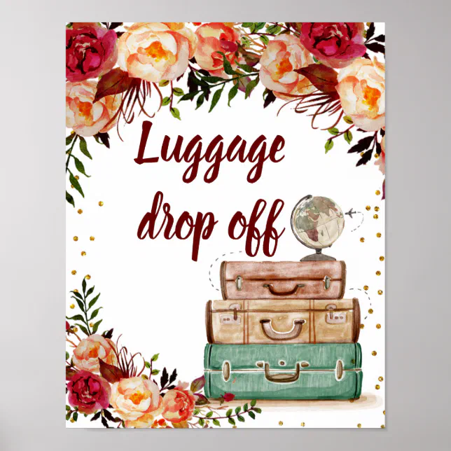 Luggage Drop Off Poster | Zazzle