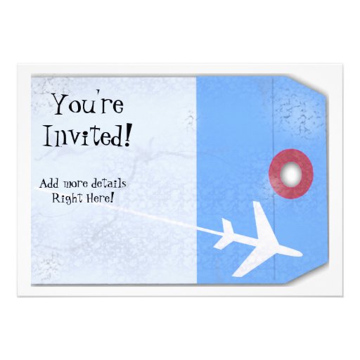 Personalized Aviation Invitations | CustomInvitations4U.com