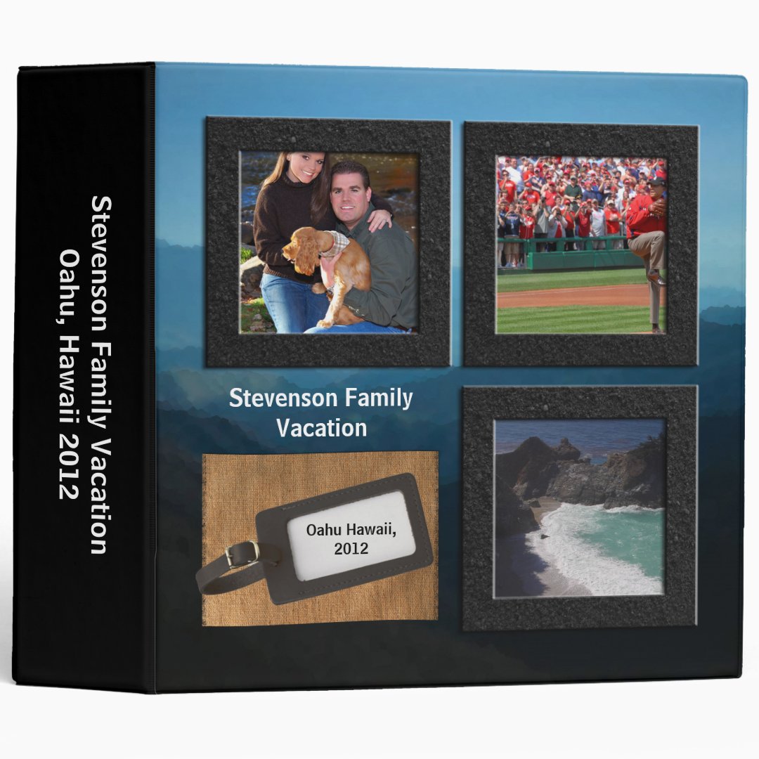 Luggage Tag Vacation Photo Book Binder | Zazzle