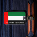 Luggage Tag with Flag of United Arab Emirates | Zazzle