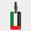 Luggage Tag with Flag of United Arab Emirates | Zazzle