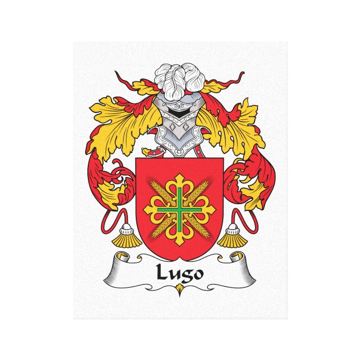Lugo Family Crest Canvas Print | Zazzle