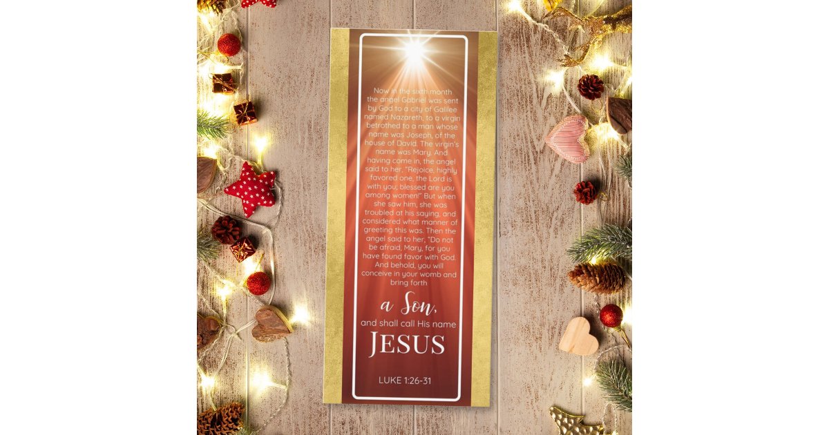 Luke 1:26-31 Bookmark | Zazzle