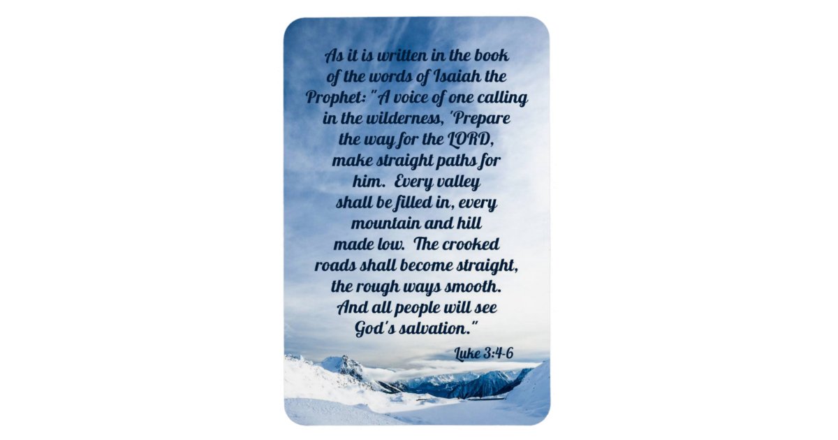 Luke 3 4 6 Magnet Zazzle Luke 3 4 6 Magnet Zazzle
