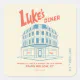 Luke’s Diner Stars Hollow Design Square Sticker | Zazzle