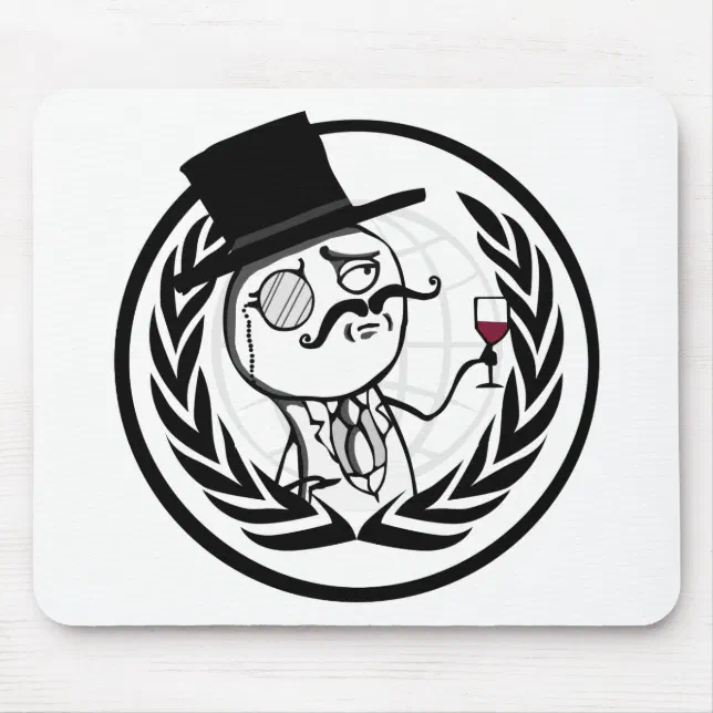 LulzSec Anonymous Logo Mouse Pad | Zazzle