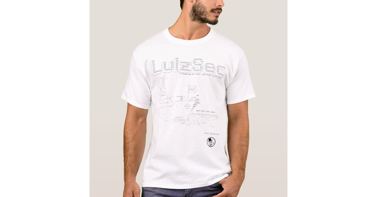 LulzSec - ASCII Art/logo W T-Shirt | Zazzle
