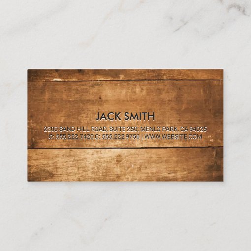Lumber Saw | Wood Panel Business Card | Zazzle