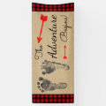 Lumberjack Buffalo Plaid Baby Shower Banner | Zazzle