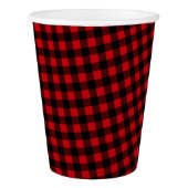 Lumberjack Buffalo Plaid Paper Cup | Zazzle