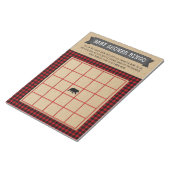 Lumberjack Buffalo Plaid Woodland Baby Bingo Game Notepad | Zazzle