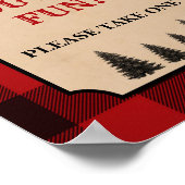 Lumberjack Favor Sign We Hope You Had Fun | Zazzle