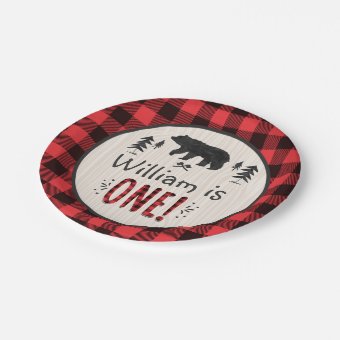 Lumberjack Paper Plate 7" Paper Plate | Zazzle