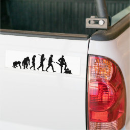 Lumberjack tree feller loggers bunyan evolution bumper sticker | Zazzle