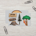 Lumberjack Tree Service Business Card | Zazzle