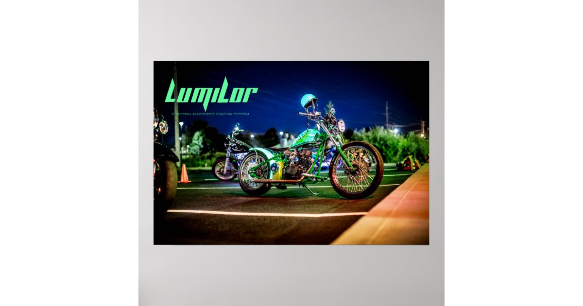 LumiLor Dragon Bike Poster | Zazzle