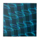 Luminous Blue Wave Pattern Ceramic Tile | Zazzle